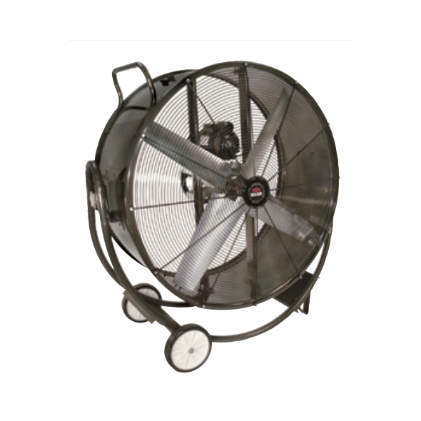 HBD Heat Buster Portable Tilt Drum Fan w/ Cord & Plug 2 Speed 42 inch ...