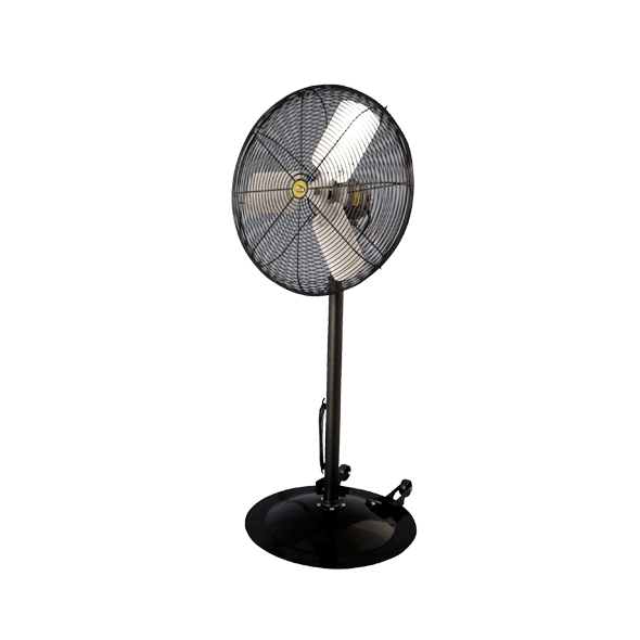 Industrial Duty Oscillating Pedestal Fan w/ Wheels & Cord 30 Inch 3 ...