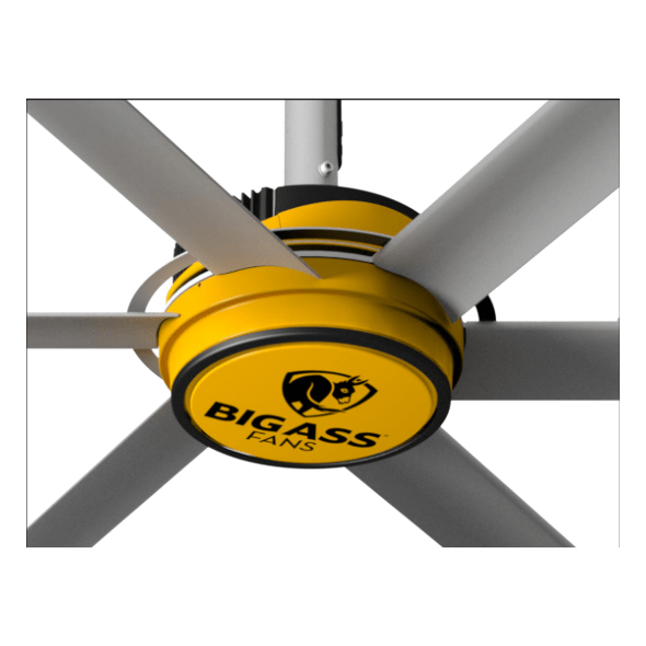 Big Ass Fans E-Series 10 foot HVLS Ceiling Fan Kit, Silver 3025 sq. ft ...