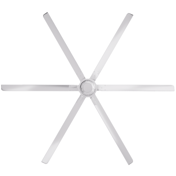 ZEPHYR HD - Heavy Duty Silver 10 foot Ceiling Fan w/ Control 21000 CFM ...