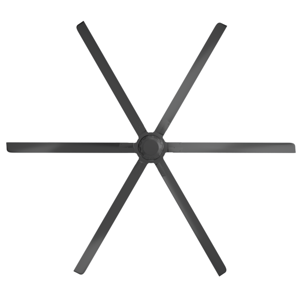ZEPHYR HD - Heavy Duty Black 10 foot Ceiling Fan w/ Control 21000 CFM ...