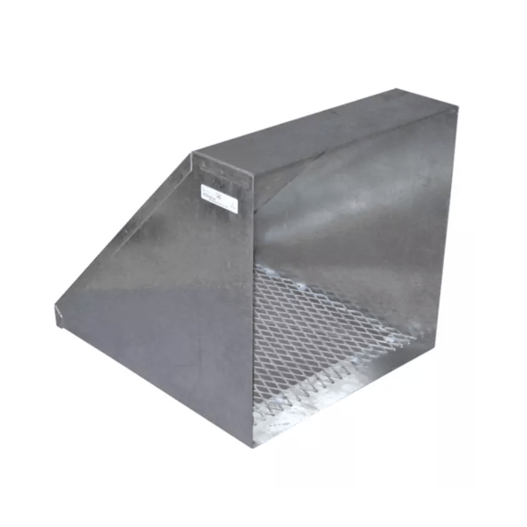 48 inch Galvanized Weather Hood w/ Birdscreen EH48