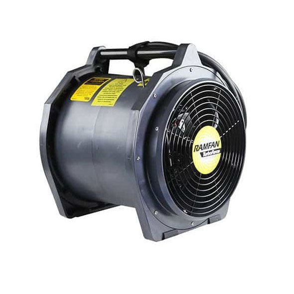 RamFan EFi75XX Hazardous Location Blower/Exhauster 12 inch 2500 CFM 230 ...