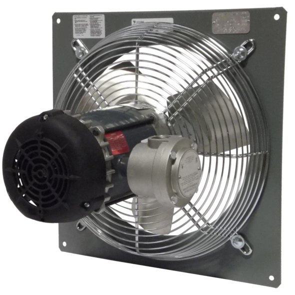 Explosion Proof Panel Mount Exhaust Fan 18 inch 3200 CFM 3 Phase Direct ...