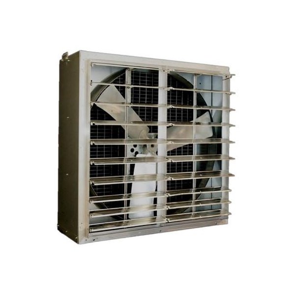 Galvanized Shuttered Box Exhaust Fan 36 inch 10301 CFM Direct Drive 36D370S