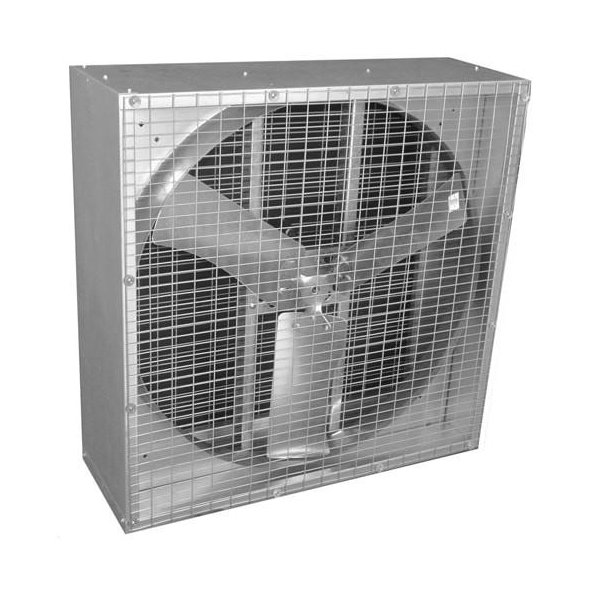 Galvanized Shuttered Box Exhaust Fan 36 inch 10301 CFM Direct Drive 36D370S