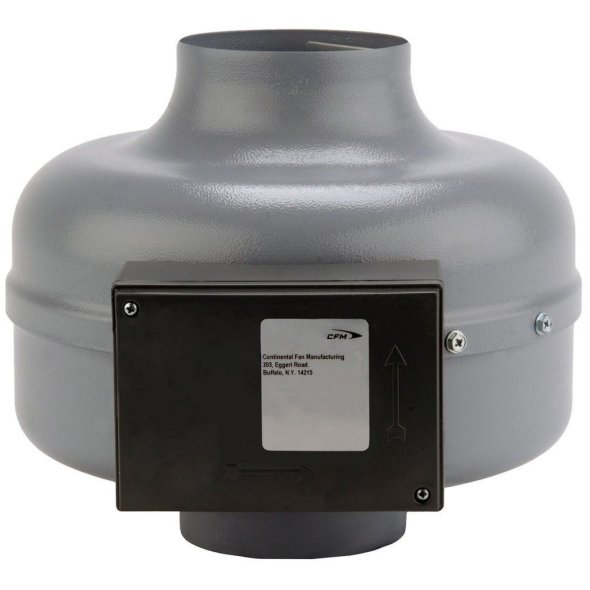 AXC Duct Inline Fan 8 inch 368 CFM Energy Star Variable Speed AXC200A-ES