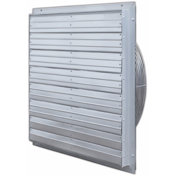 VES Shutter Exhaust Fan w/ Cord 30 inch 6785 CFM 1 Speed Direct Drive ...