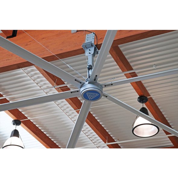 Patterson V-Series HVLS Ceiling Fan 16 foot 16218 Sq Ft Coverage w/ VFD ...