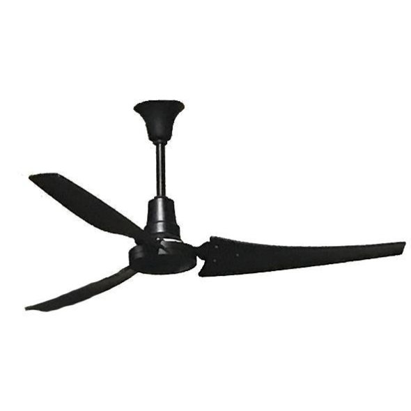 Industrial 60 Inch Black Moisture Resistant Reversible Ceiling Fan ...
