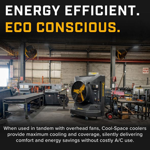 Big Ass Fans Cool Space 400 Outdoor Rated Evaporative Cooler 3600 Sq ...