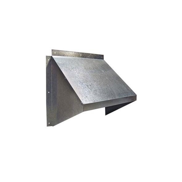 16 inch Galvanized Weather Hood GH-XF16-M