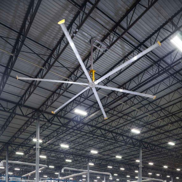 Big Ass Fans 14 foot HVLS Ceiling Fan w/ Controller 4900 sq. ft ...