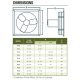 Wall Mount Panel Type Exhaust Fan 24 inch 1 Speed 5520 CFM 3 Phase P24-1M